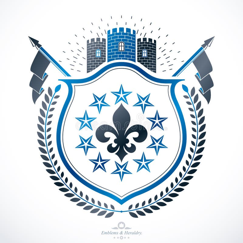 Retro Vintage Insignia. Vector Design Element Stock Vector ...