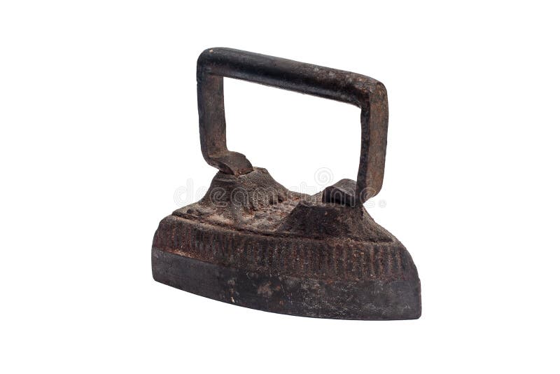 Retro Vintage Iron Isolated Stock Photo - Image of life, home: 72547790