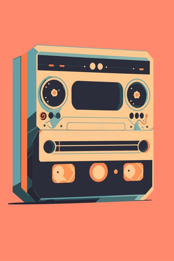 Retro Vintage Object, 80 S, City Pop, Abstract Art Stock Photo - Image ...