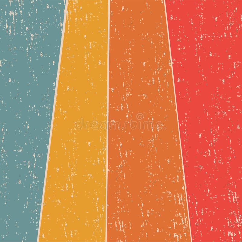 Retro Vintage 70s Style Striped 2024 Logo with Texture. Vector ...