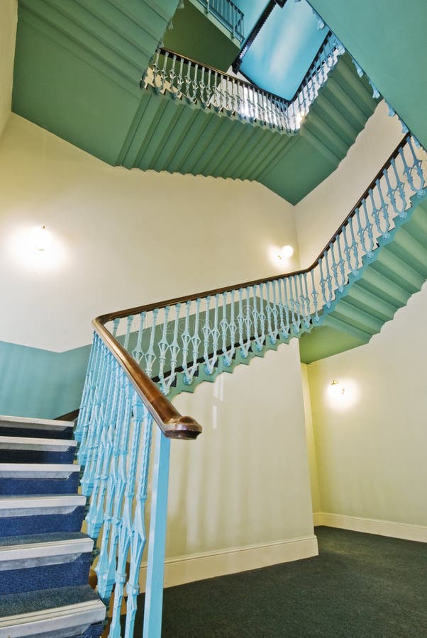 Retro vintage stair case stock photo. Image of metal - 10938256