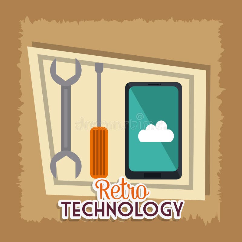 Retro and Vintage Technology Graphic Stock Vector - Illustration of ...
