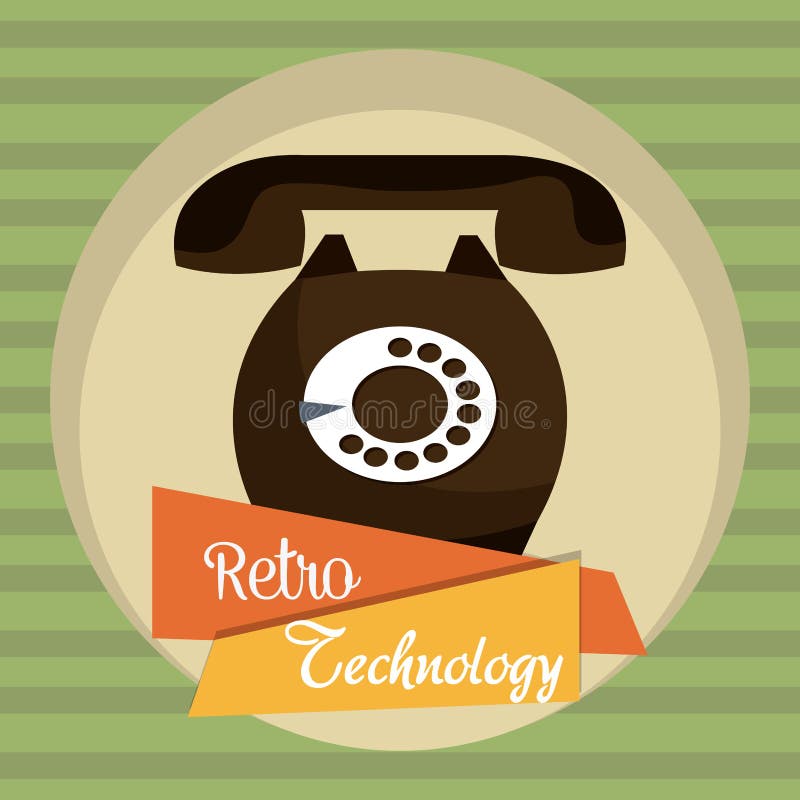 Retro and Vintage Technology Graphic Stock Vector - Illustration of ...