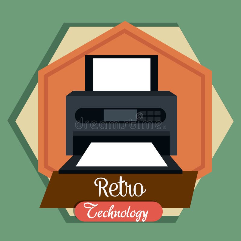 Printer stock vector. Illustration of collection, color - 59916634