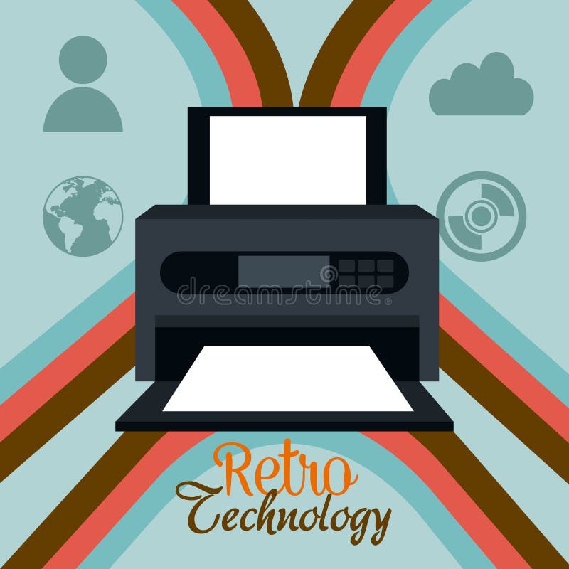 Retro and Vintage Technology Graphic Stock Vector - Illustration of ...