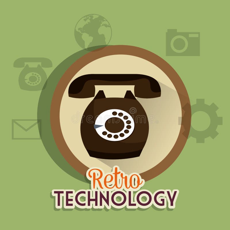 Retro and Vintage Technology Graphic Stock Vector - Illustration of ...
