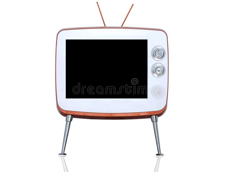 Retro and vintage TV style stock image. Image of decorative - 32909303