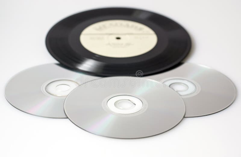 Retro vinyl and CD stock photo. Image of disc, music - 38196662