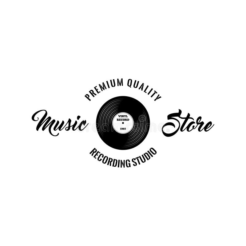 Vinyl Record. Vinyl Records Shop. Retro Vinyl. Music Stote Logo. Vector ...