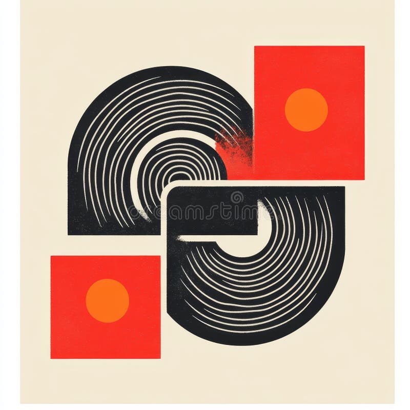 Retro Vinyl Record Design Element, Vector Eps10 Illustration. Stock ...