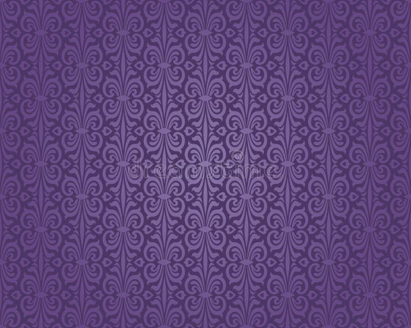 Retro Violet Vintage Pattern Background Stock Vector - Illustration of ...