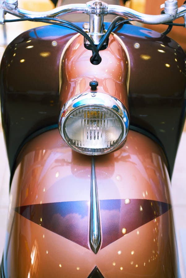 Red Scooter - Front View stock photo. Image of motorcycle - 59004224