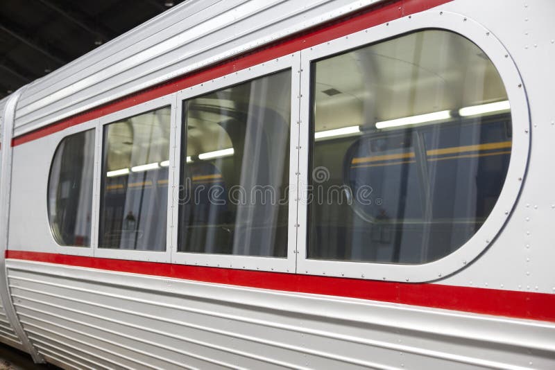 Retro Wagon Train in a Railway Station Stock Photo - Image of station ...