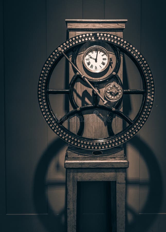 Retro wall clock editorial stock photo. Image of numbers - 70129768