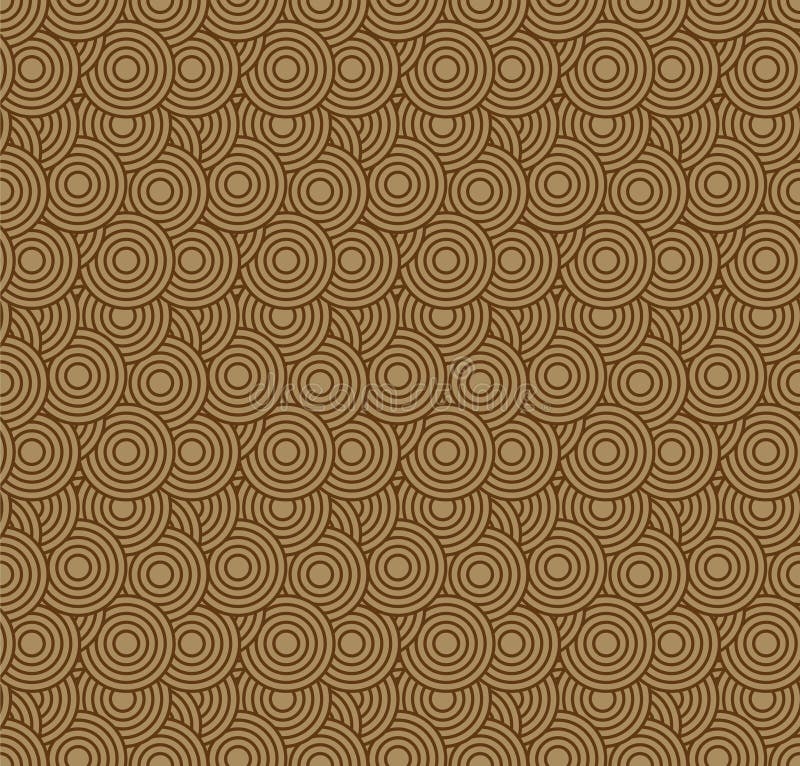 Retro Wallpaper. Abstract Seamless Geometric Pattern with Circles on ...