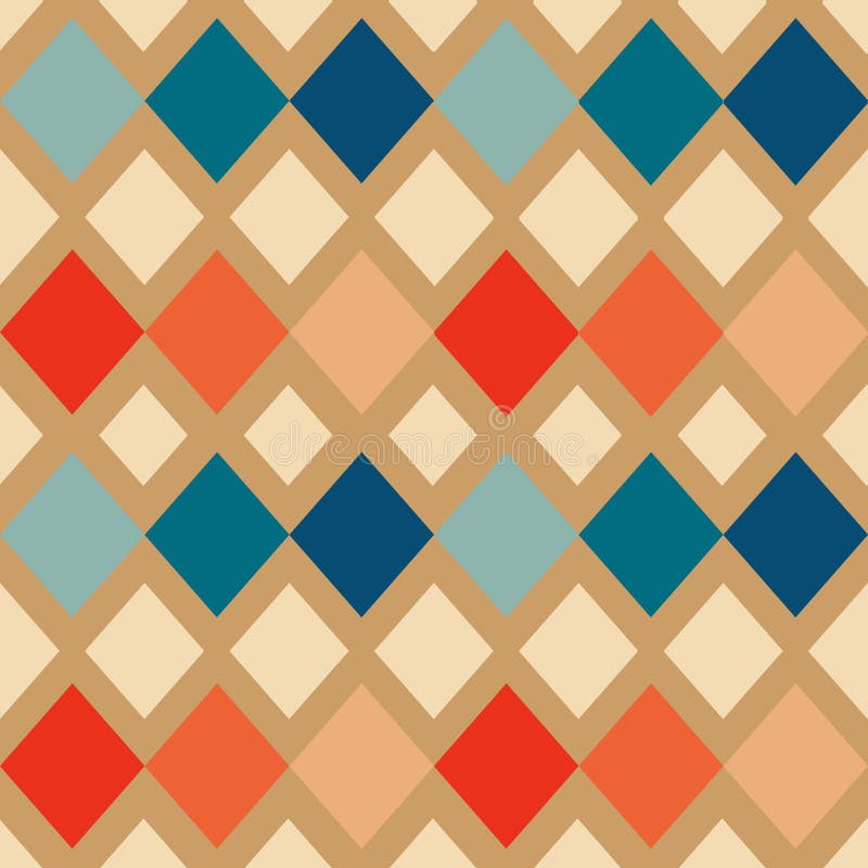 Retro Warm Pattern in Vintage Style of the 60s and 70s Stock Vector ...