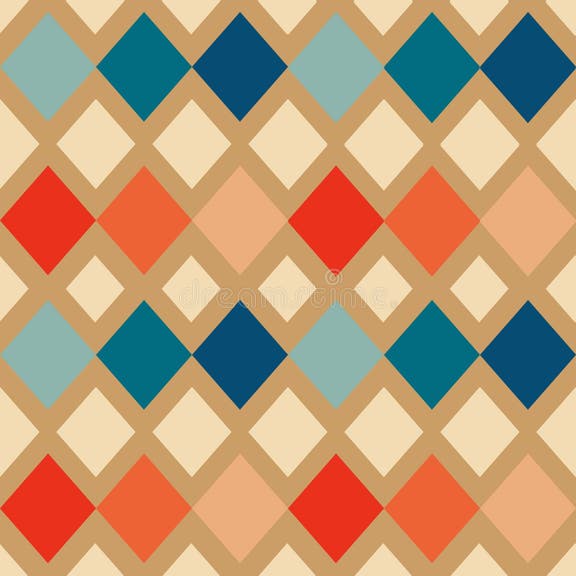 Retro Warm Pattern in Vintage Style of the 60s and 70s Stock Vector ...