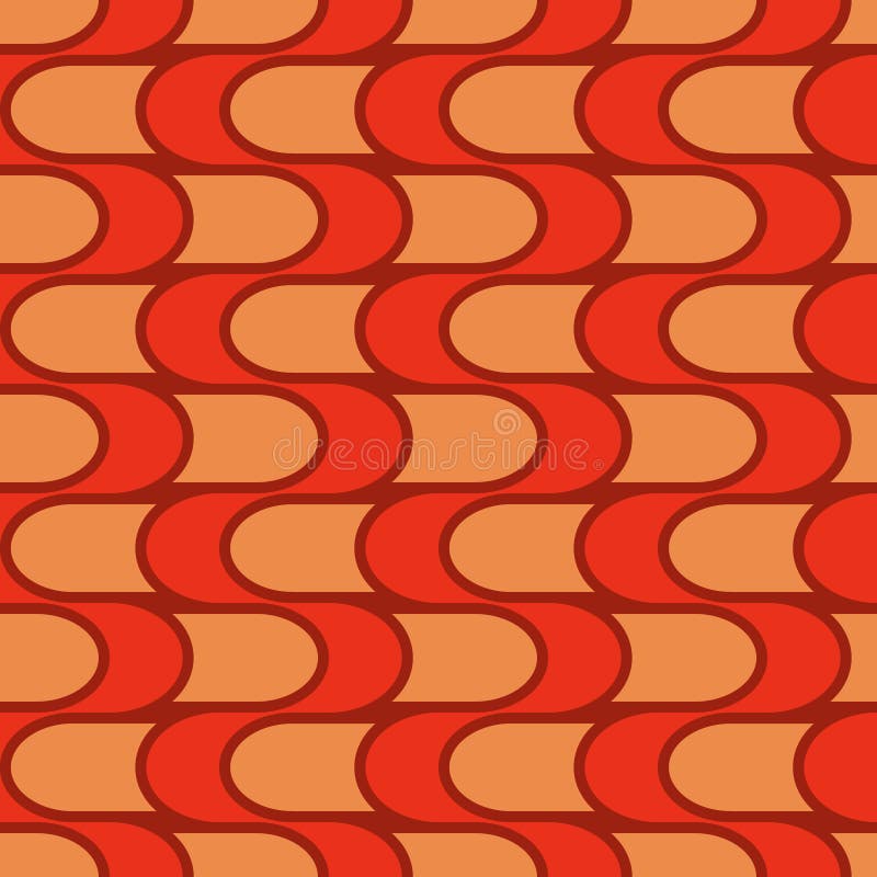 Retro Warm Pattern in Vintage Style of the 60s and 70s Stock Vector ...