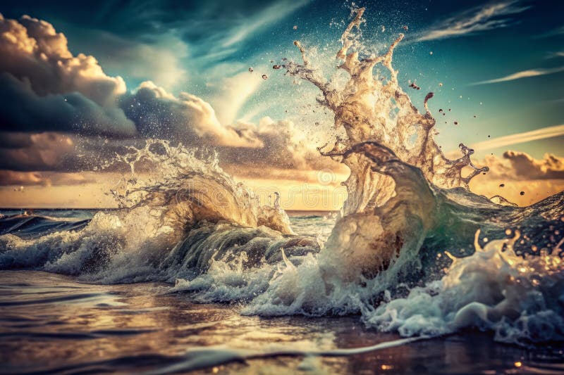 Retro Water Splash Animations a Vintage Liquid Motion Graphics Pack for ...