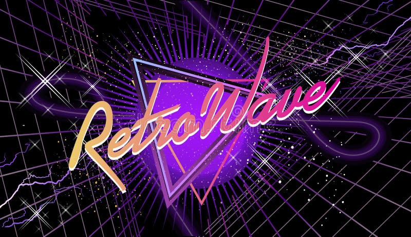 Vaporwave Lightning Stock Illustrations – 128 Vaporwave Lightning Stock ...