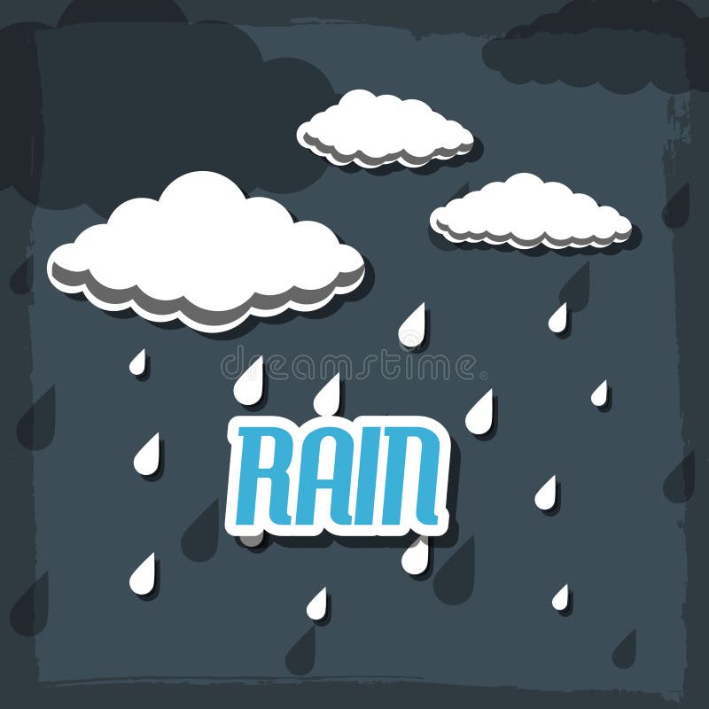 Retro weather icons stock vector. Illustration of snow - 10910865