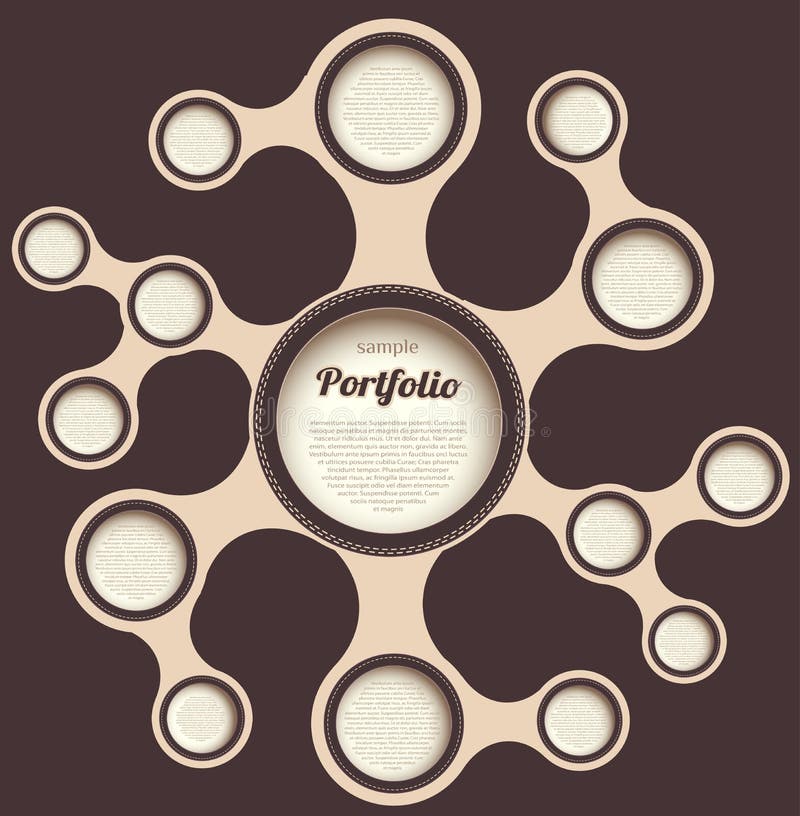 Retro Web Design Template. Retro Bubble Stock Illustration ...
