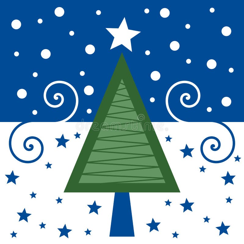 Weihnachtskarten-Hintergrund-Blau Stock Abbildung - Illustration von ...