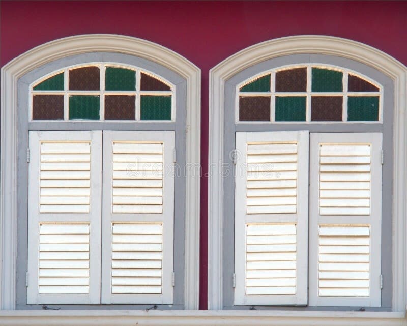 Two retro windows stock photo. Image of yellow, retro - 133614614