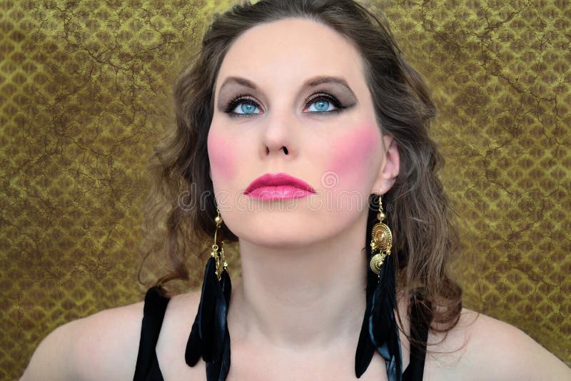 Retro woman stock image. Image of look, bright, colored - 23940811