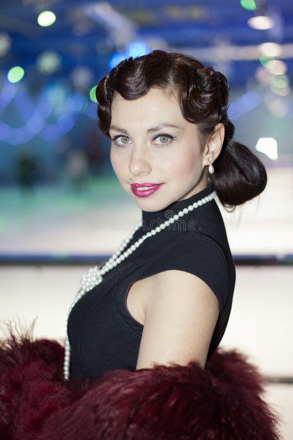 Retro Woman portrait stock photo. Image of attractive - 22850858