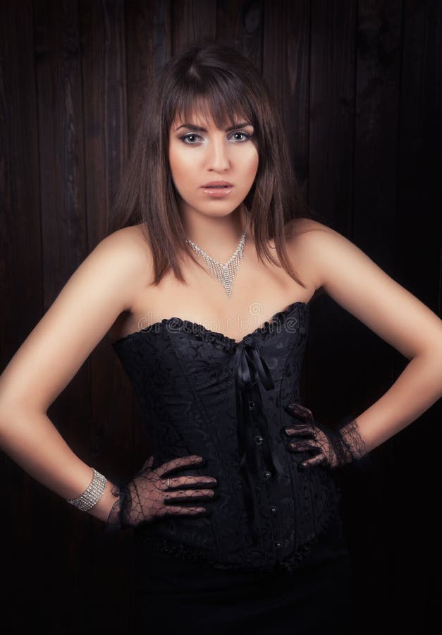 Retro woman stock photo. Image of glamour, makeup, gloves - 49255358