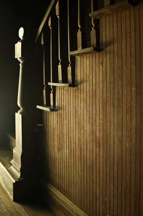 Retro wooden Stairs stock photo. Image of house, used - 5173120