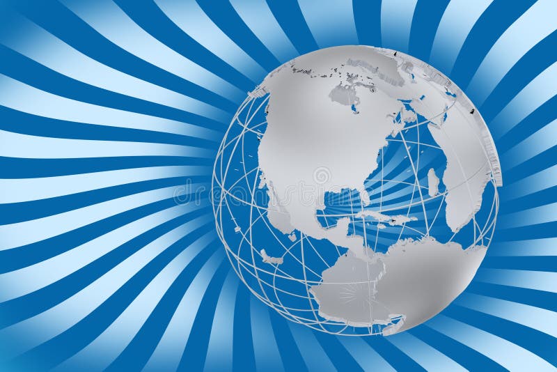 Retro World Map - Cdr Format Stock Vector - Illustration of format ...