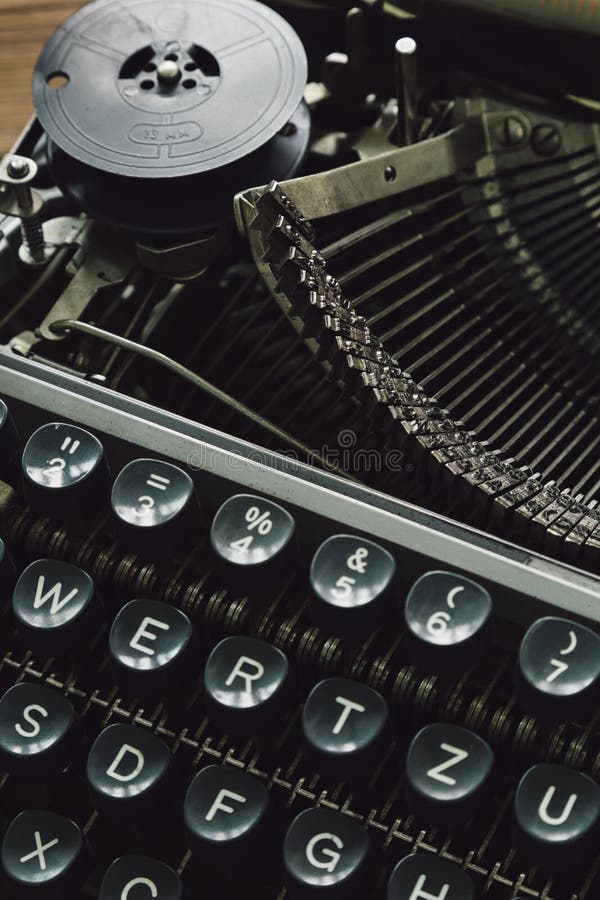 Retro writing machine. stock photo. Image of surface - 79527366
