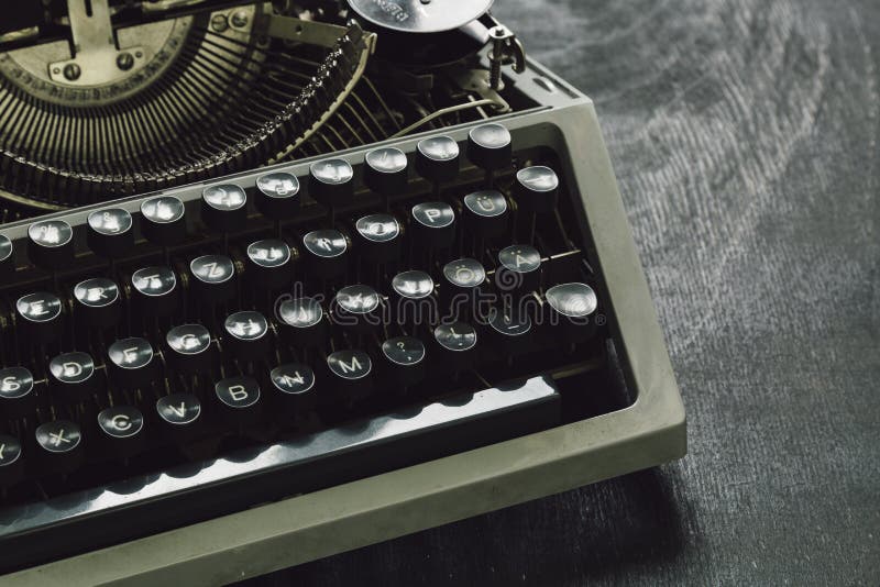 Retro writing machine. stock image. Image of writing - 79531919