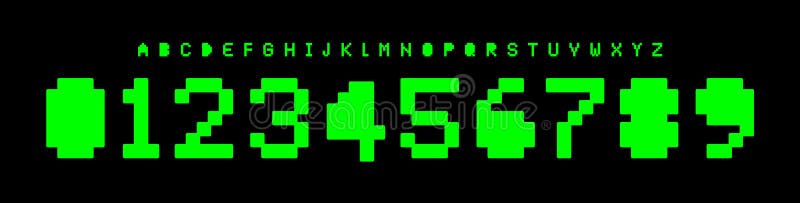 Vintage Pixel Typeface Design Stock Illustrations – 693 Vintage Pixel Typeface Design Stock ...