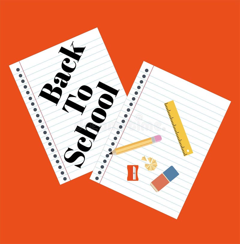 Retroceder Al Plano Del Vector De Concepto Escolar Ilustración del ...