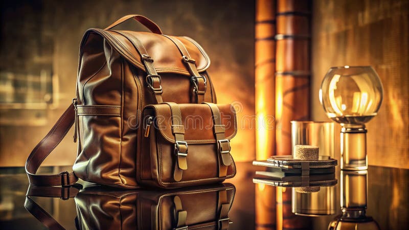 RetroFuturistic Backpack a Timeless Design with Glass Reflections and ...