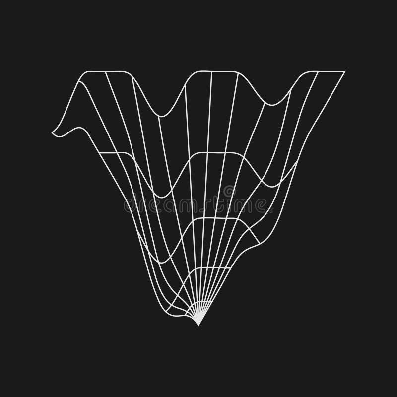 Retrofuturistic Liquid Distorted Triangle Grid. Digital Cyber Retro ... Retrofuturistic Liquid Distorted Triangle Grid. Digital Cyber Retro ...