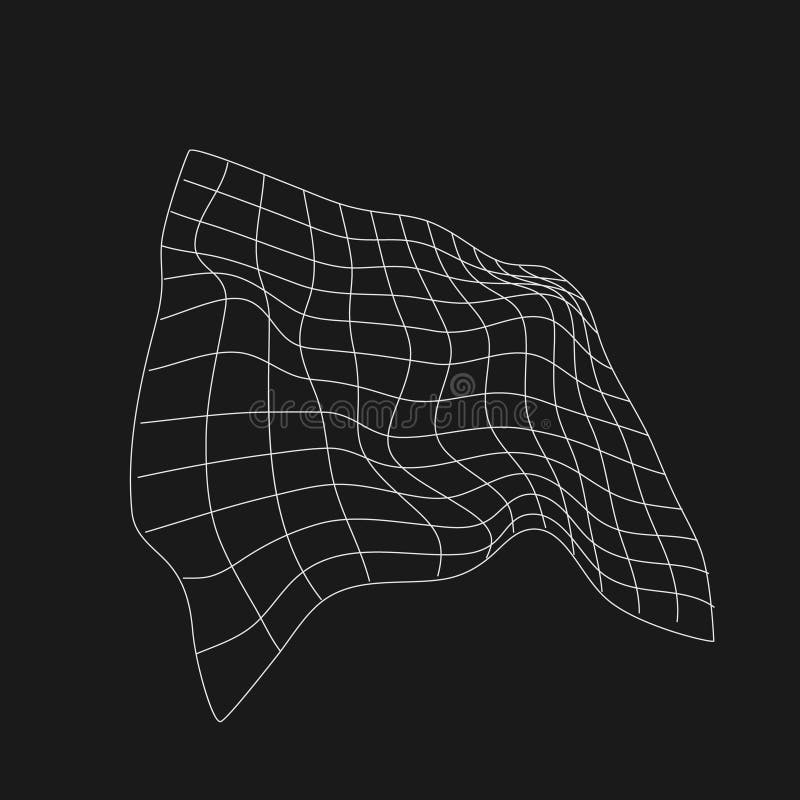 Retrofuturistic Perspective Liquid Distorted Grid. Cyber Design Element ... Retrofuturistic Perspective Liquid Distorted Grid. Cyber Design Element ...