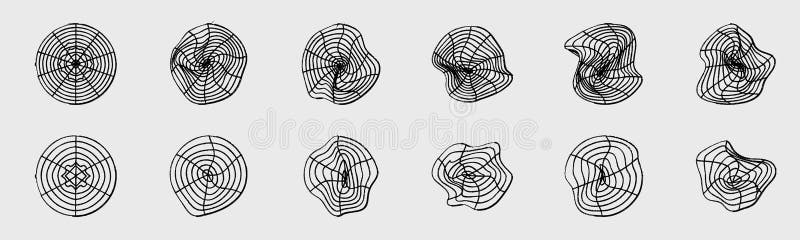 Retrofuturistic Y2k Geometry Design Elements Collection. Large Set of ...