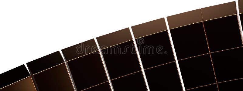 Retrograde of a Cube of Geometric Boxes Bronze Metallic Elegant and ...