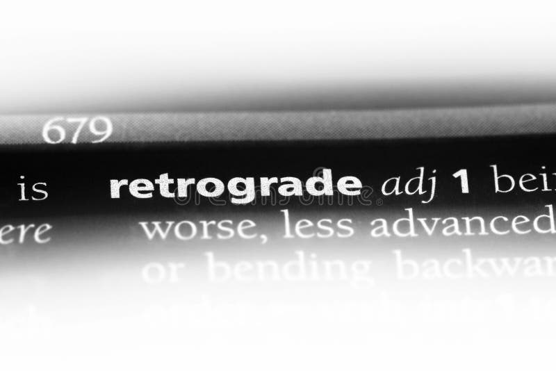 Retrograde stock photo. Image of info, english, concept - 126614364