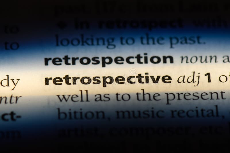 Retrospective stock image. Image of concept, book, english - 126614393