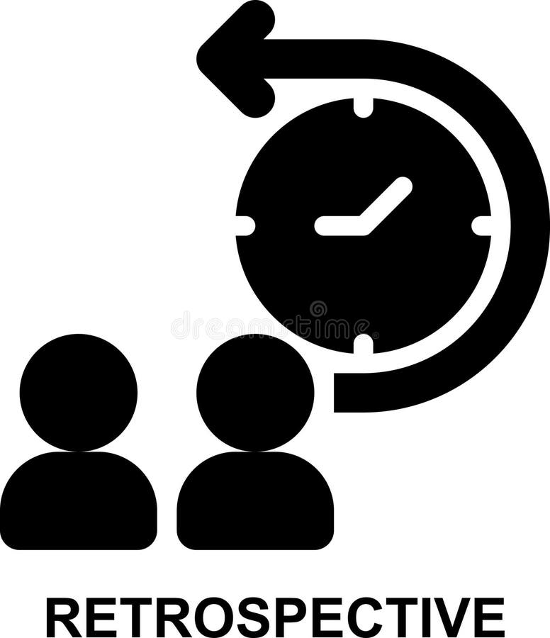 Retrospective, Team, Meeting, Flashback, Reflection, Evaluation Solid ...