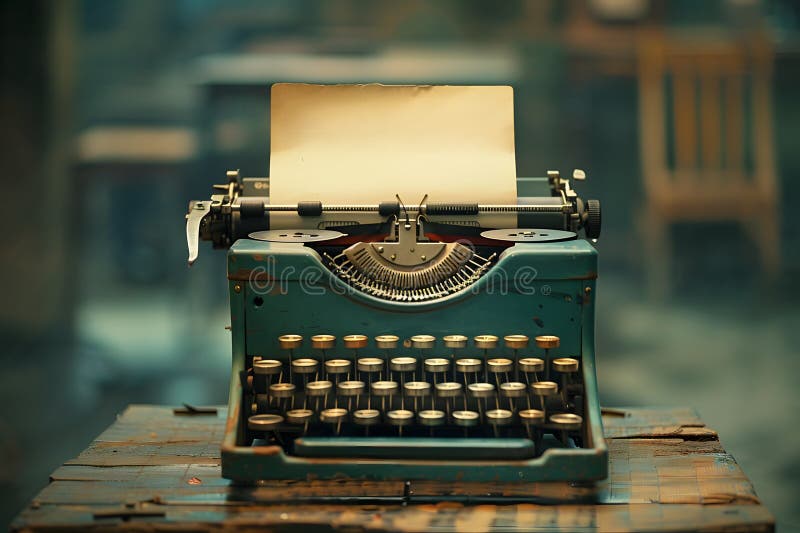 A Retrostyle Image of a Vintage Typewriter with a Handwritten Note ...