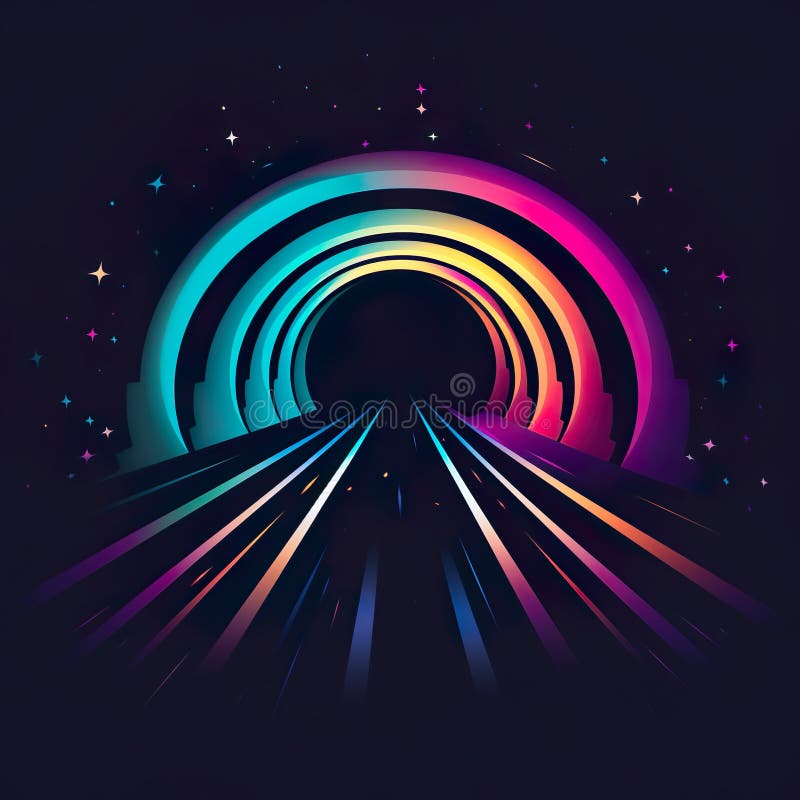 A Retrosynth Retro Synthwave Vintage Colorful Brand Logo Emblem Stock ...