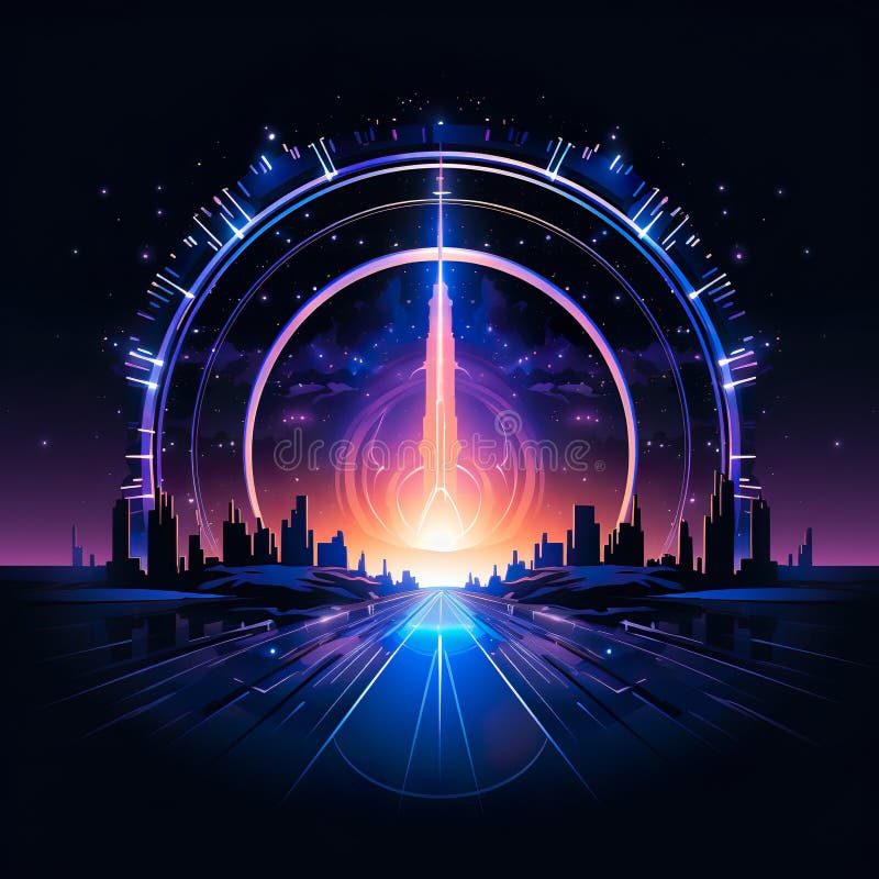 A Retrosynth Retro Synthwave Vintage Colorful Brand Logo Emblem Stock ...