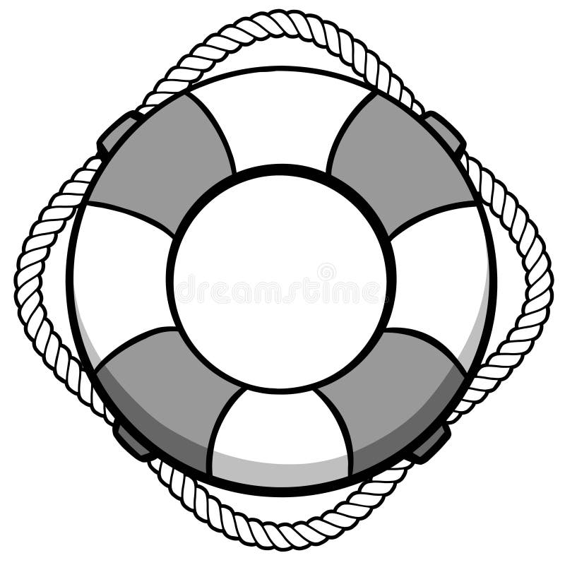 Rettungsring-Illustration vektor abbildung. Illustration von marine ...