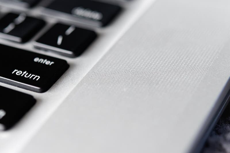 Return stock image. Image of macro, aluminum, keyboard - 19841239